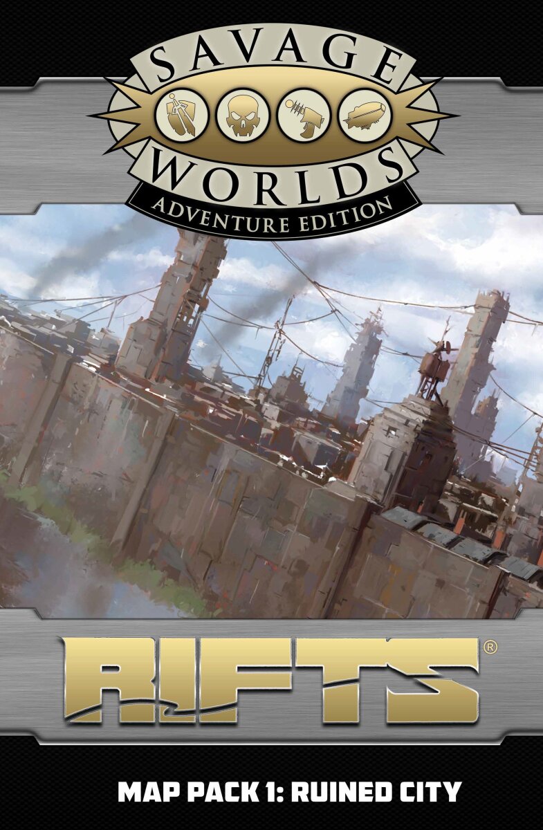 Savage Worlds: RIFTS - Map Pack 1 Ruined City, 12,79