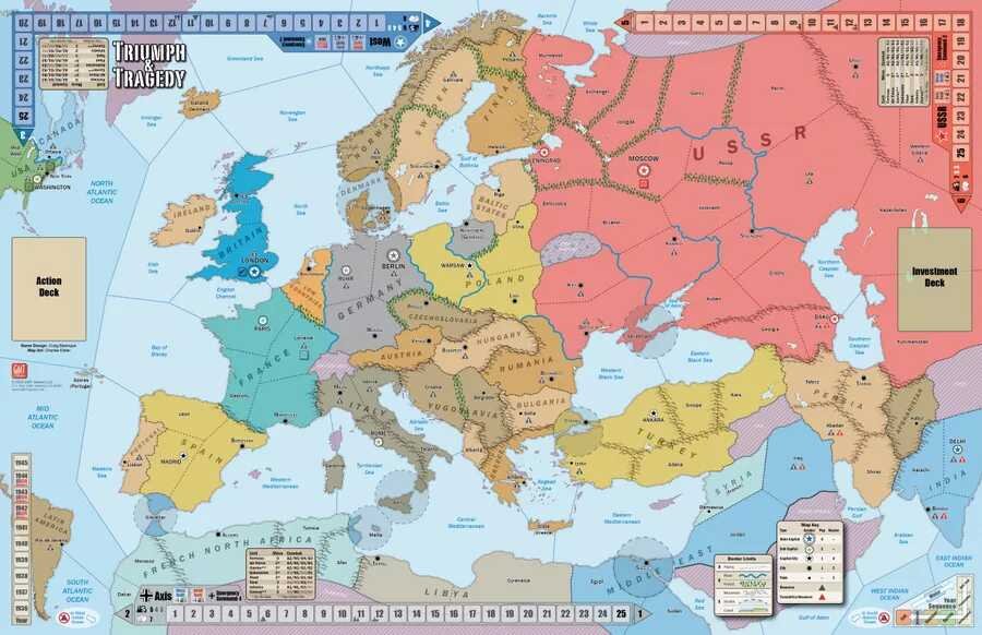 Triumph and Tragedy: Mounted Map Set, 17,88