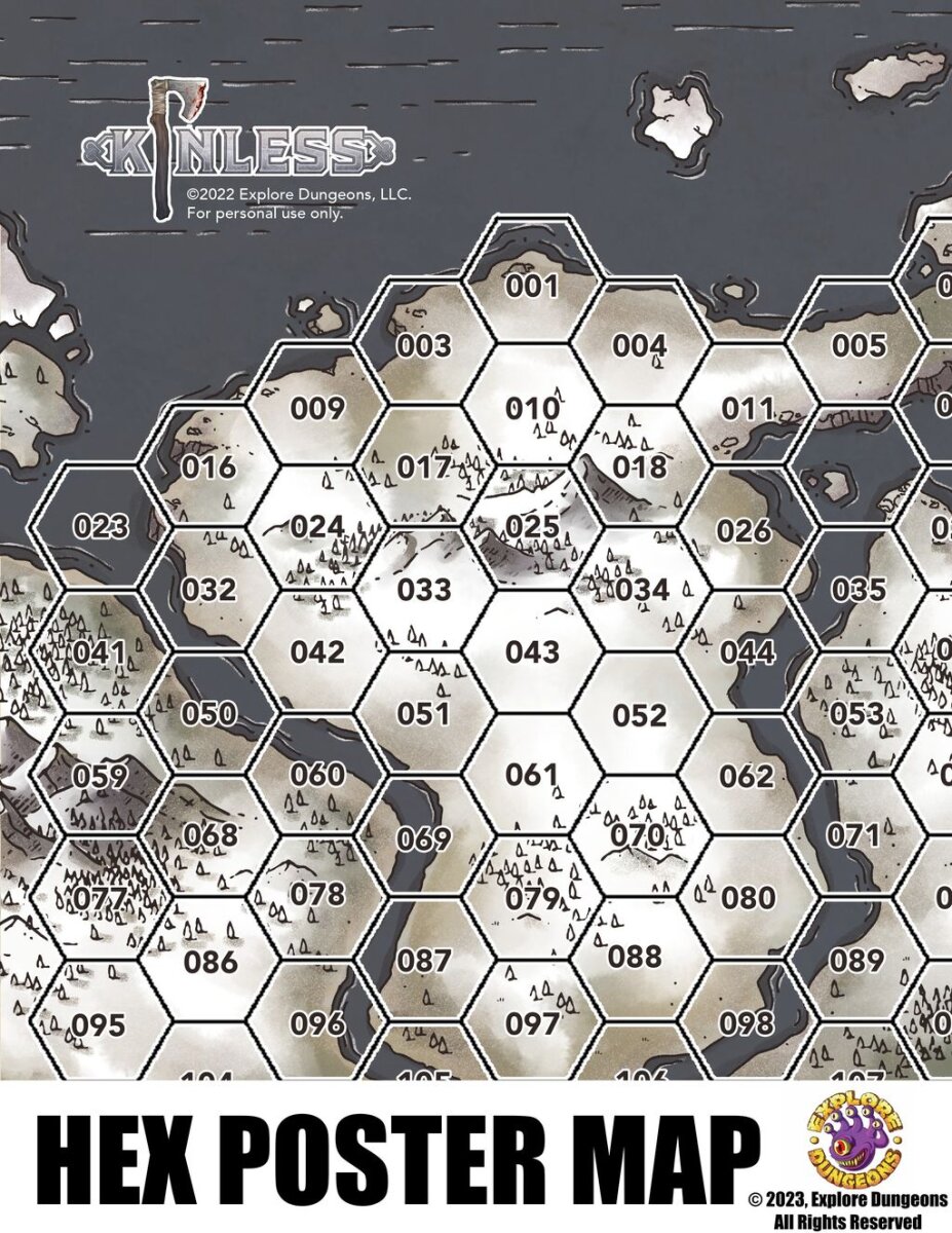 Mörk Borg RPG: Kinless Poster Map, 20,41